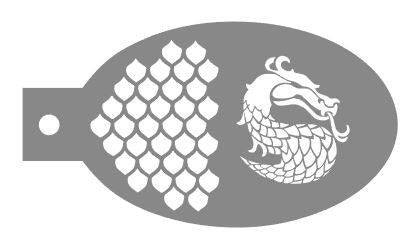 Chinese dragon stencil – Face Paints NZ